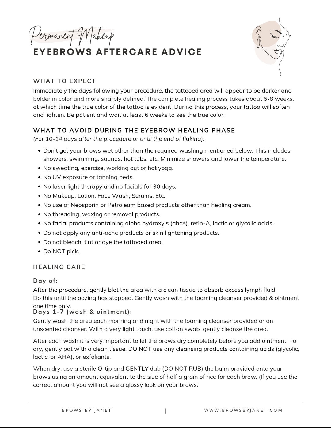 Makeup Aftercare Leaflet | Saubhaya Makeup